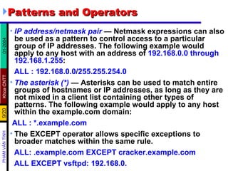 TCP WRAPPERS and XINETD | PPT | Computer Networking | Computing