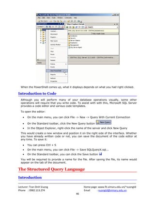 Lession 2 starting with mssqlserver | PDF