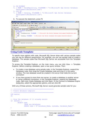 Lession 3 introduction to database | PDF