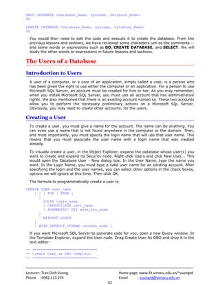 Lession 3 introduction to database | PDF