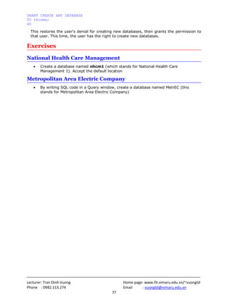 Lession 3 introduction to database | PDF
