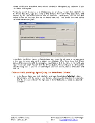 Lession 3 introduction to database | PDF