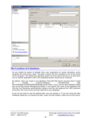 Lession 3 introduction to database | PDF