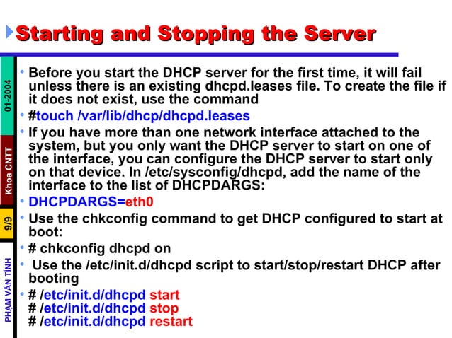Configuration DHCP | PPT | Computer Networking | Computing