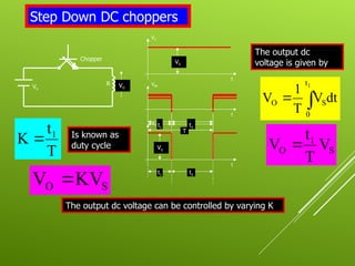 Different types of DC chopper circuit in Power electronics | PPT