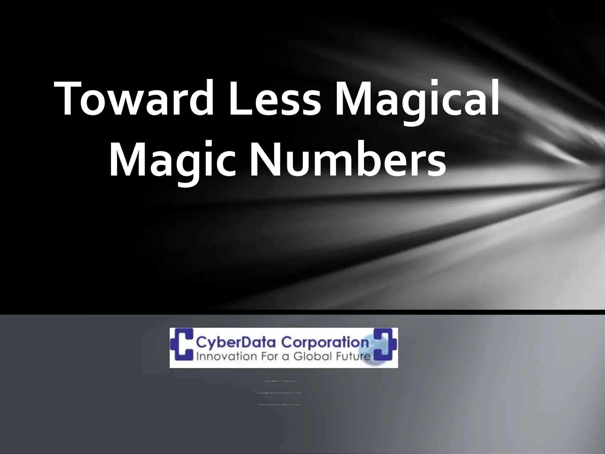 Less Magical Numbers - A coding standard proposal | PPTX | Programming Languages | Computing