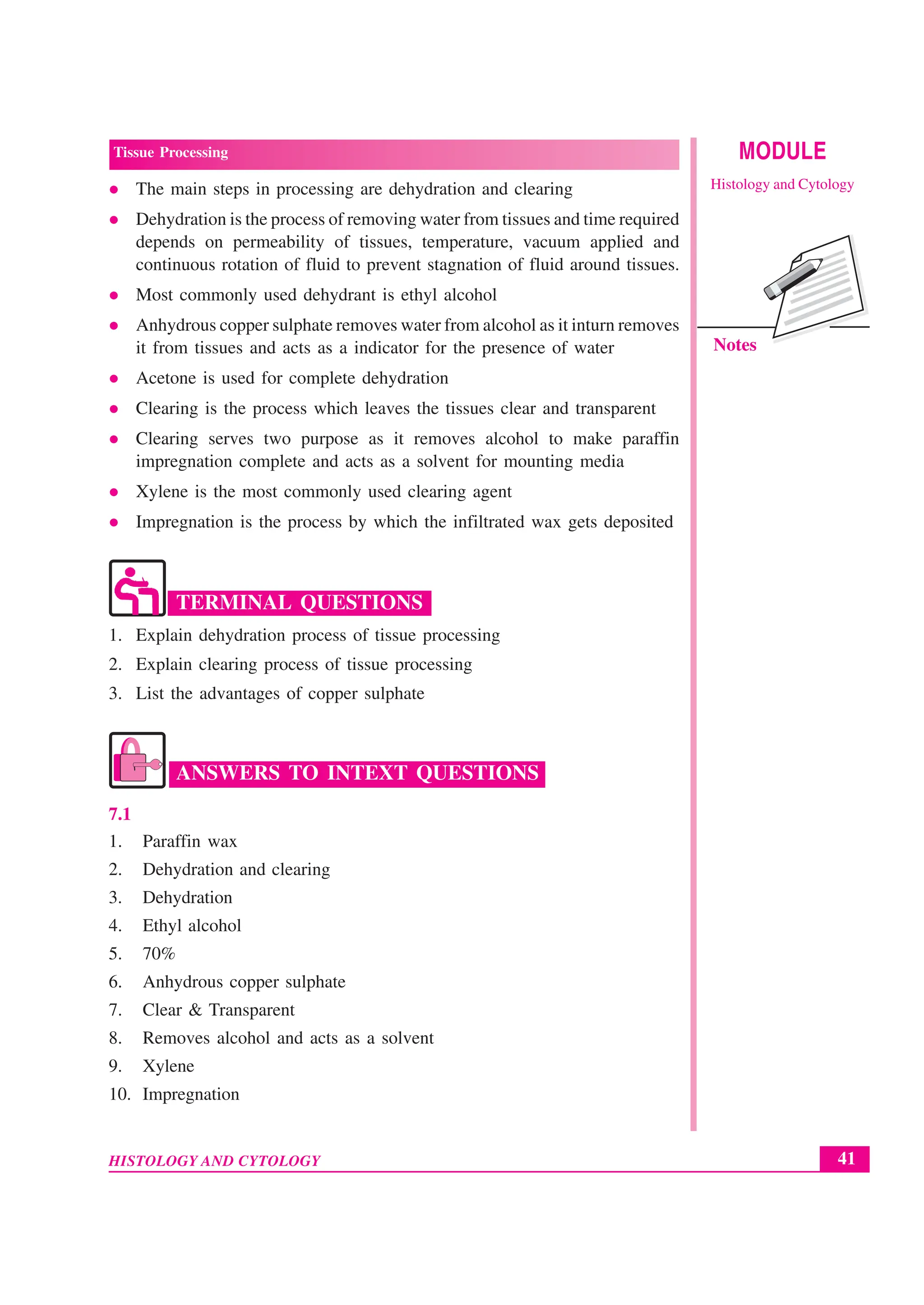 Lesson-07.pdf tissue Processing histopathology | PDF