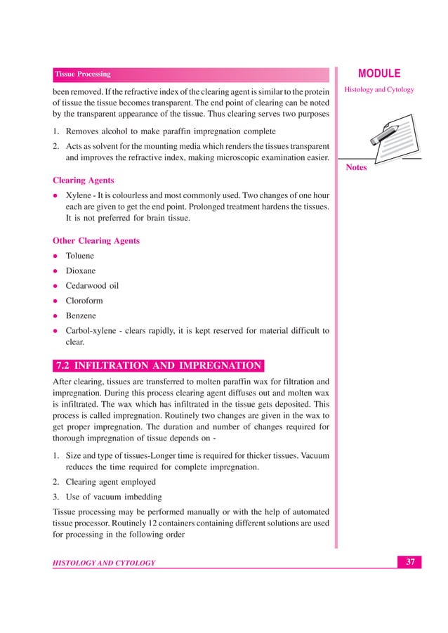 Lesson-07.pdf tissue Processing histopathology | PDF | Alcoholic ...