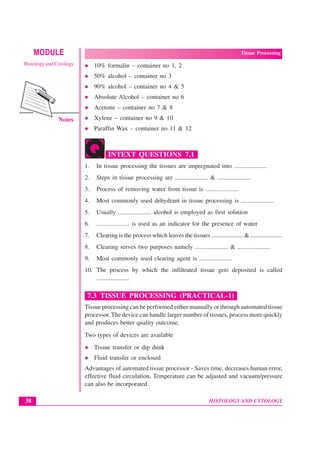 Lesson-07.pdf tissue Processing histopathology | PDF