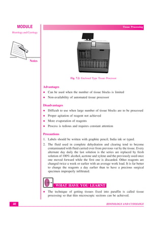 Lesson-07.pdf tissue Processing histopathology | PDF