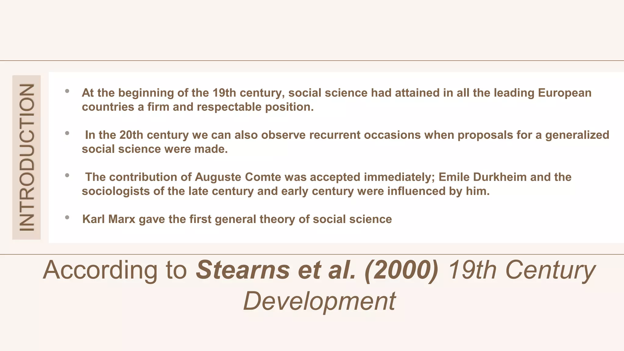 Lesson 1. Introduction to social science with natural sciences and ...