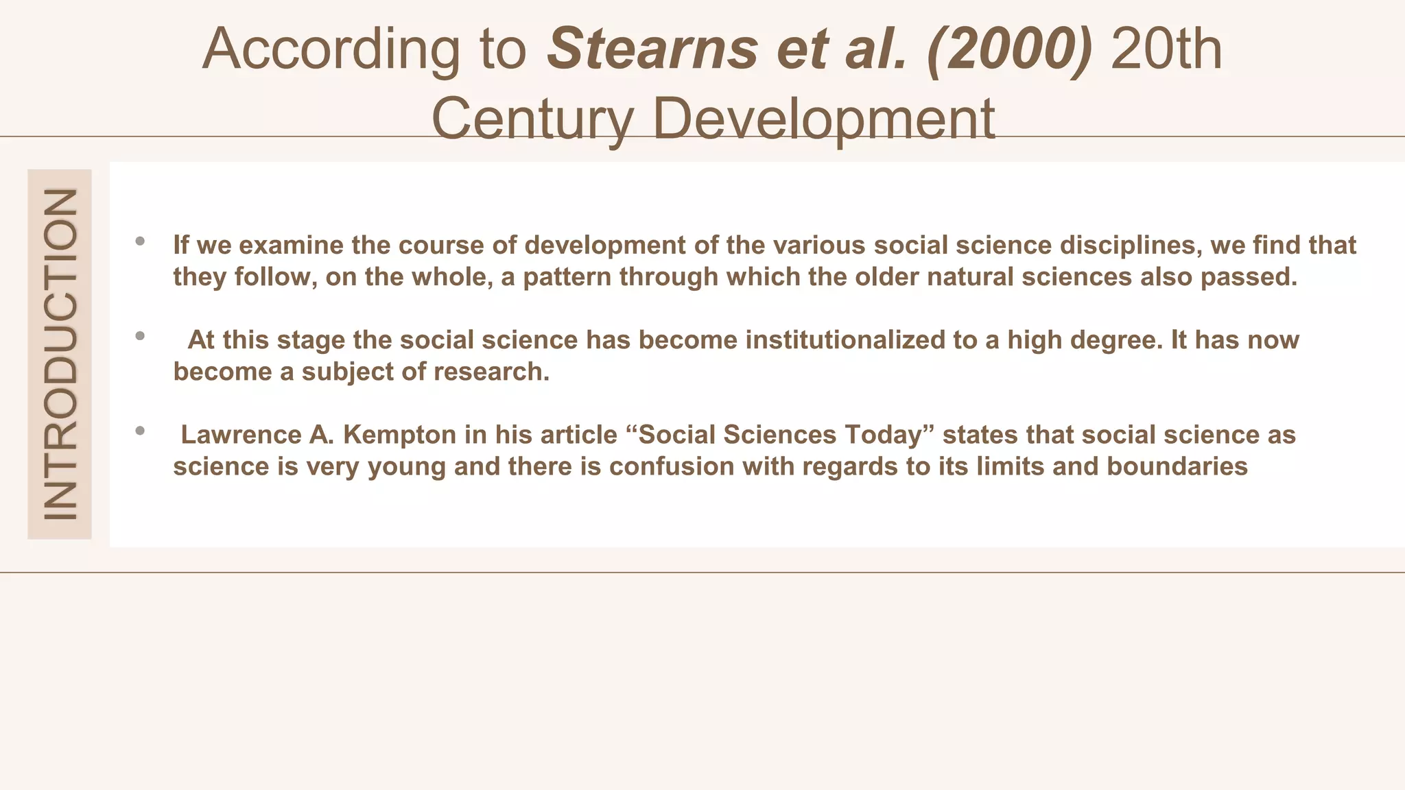 Lesson 1. Introduction to social science with natural sciences and ...