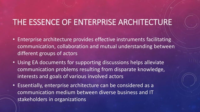 Enterprise Architecture.pptx | Cloud Computing | Internet
