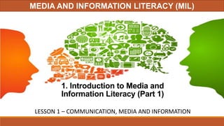 Media and Information Literacy Lesson 1 | PPTX
