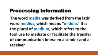Media and Information Literacy Lesson 1 | PPTX