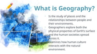 Lesson 1 grade 9 Types of Geography Canada | PPT