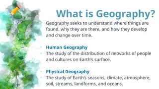 Lesson 1 grade 9 Types of Geography Canada | PPT