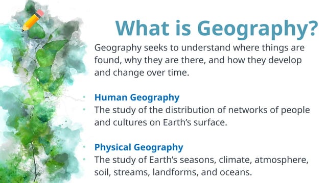 Lesson 1 grade 9 Types of Geography Canada | PPT