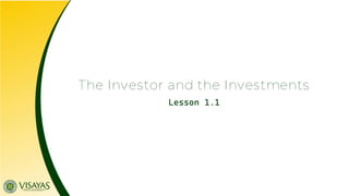 Lesson-1.pdf Introduction to Investment Management | PDF