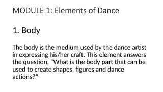 LESSON-1-3-DANCE.pptx.Health-Optimizing Physical Education - Dance | PPTX