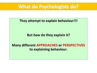 Approaches Behaviourism- classical | PPT