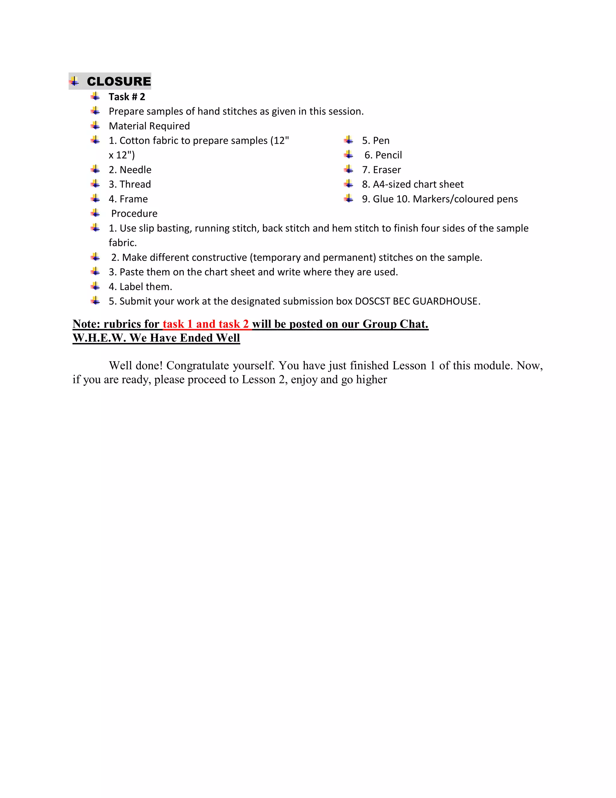 Lesson 1-clothing-construction | PDF