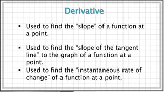 LESSON-1-DERIVATIVES.pptxvjjhggkkkkkhggfff | PPT