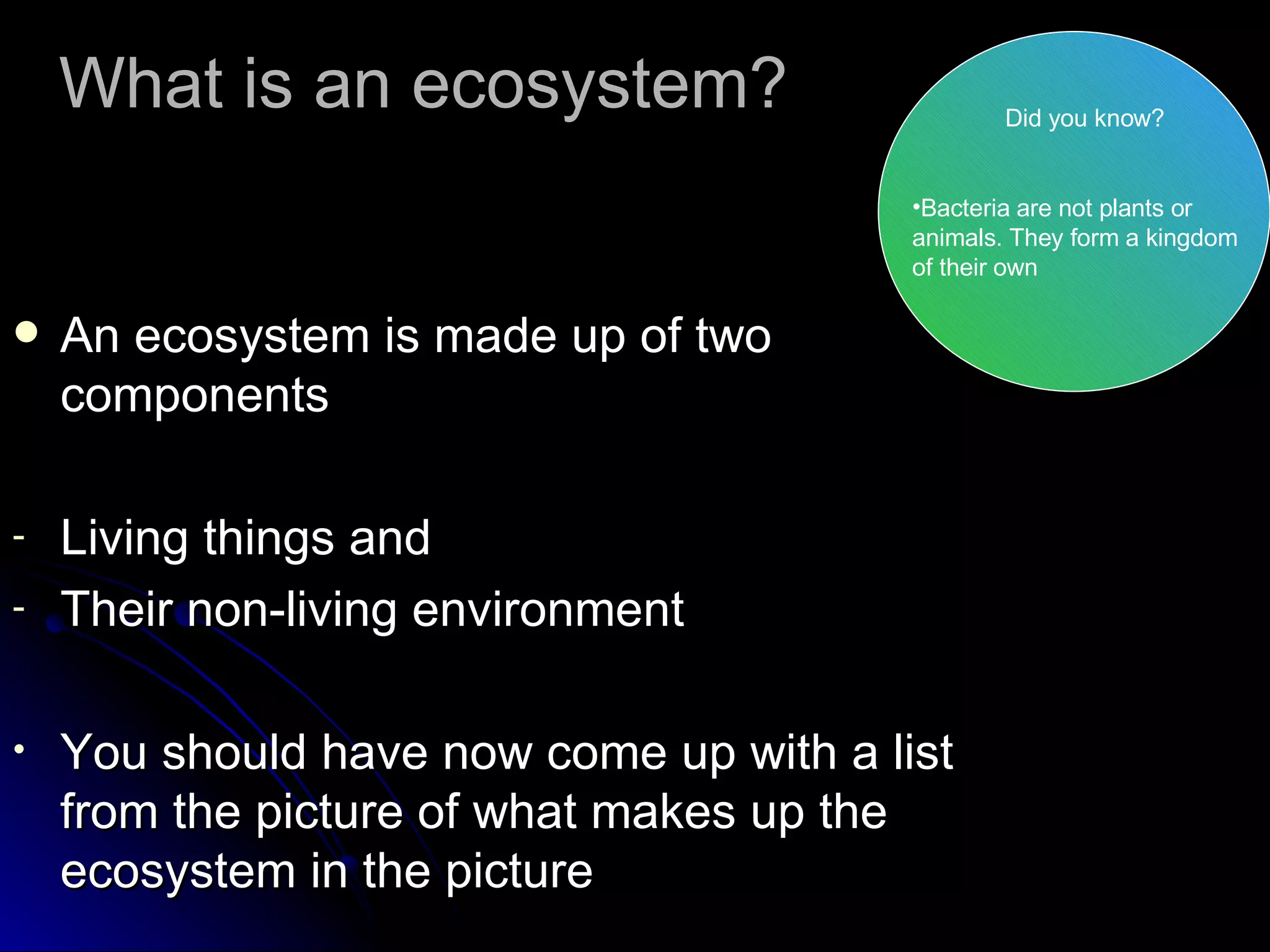 Lesson 1 Ecosystems | PPT