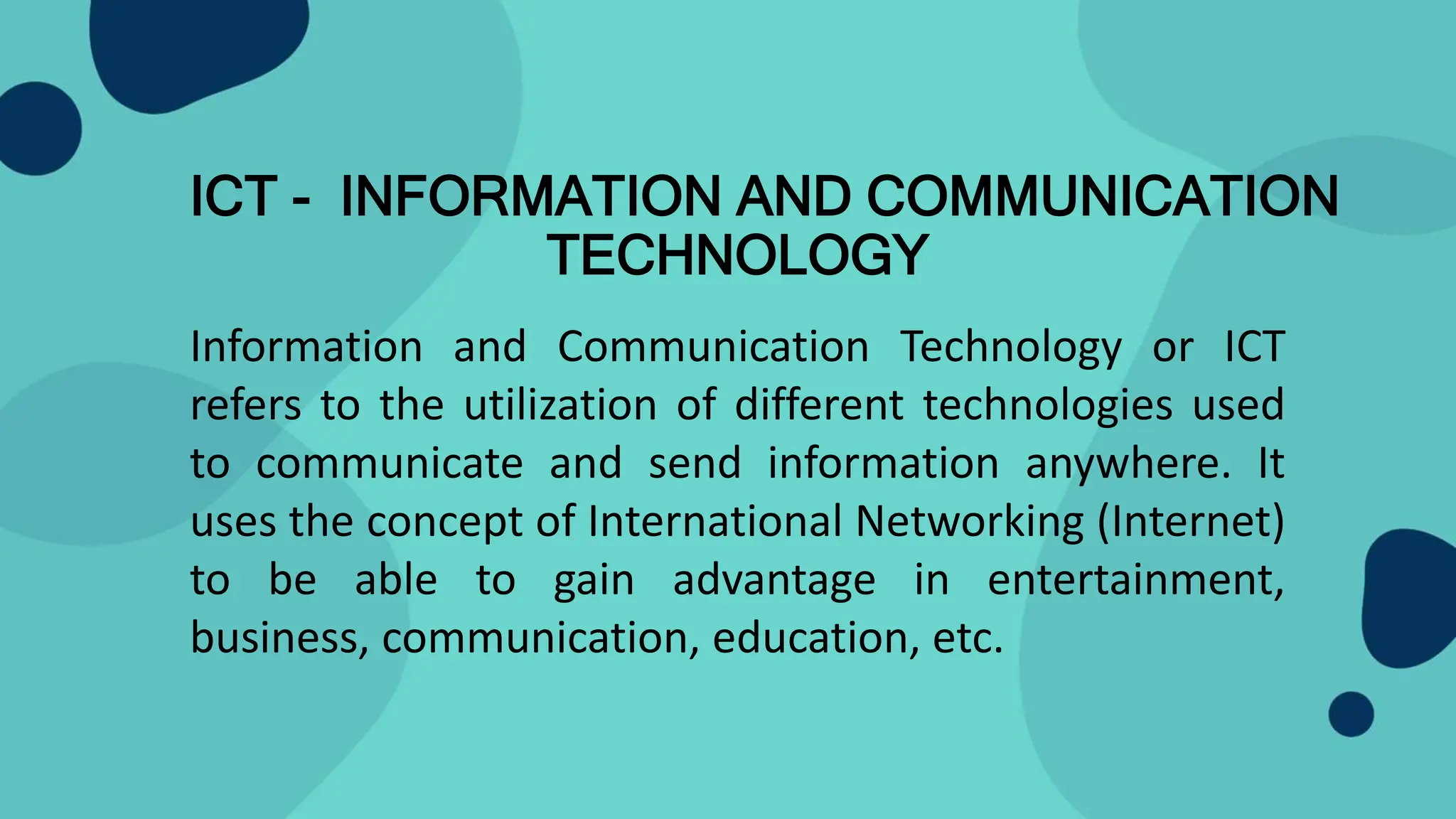 LESSON-1-EMPOWERMENT TECHNOLOGY (INTRODUCTION TO ICT) | PPT