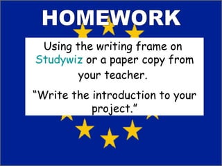 Lesson 1 European Union Project | PPT