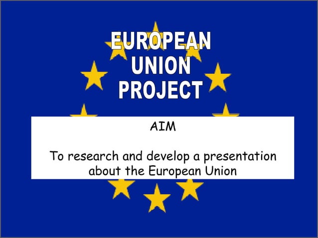 Lesson 1 European Union Project | PPT