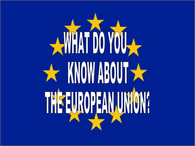 Lesson 1 European Union Project | PPT