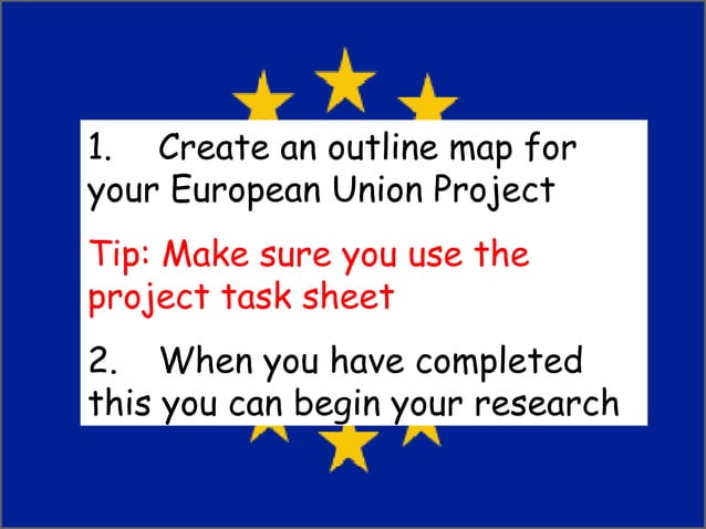 Lesson 1 European Union Project | PPT