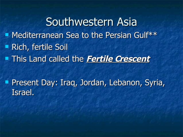 Lesson 1 Fertile Crescent | PPT | Geography | Science
