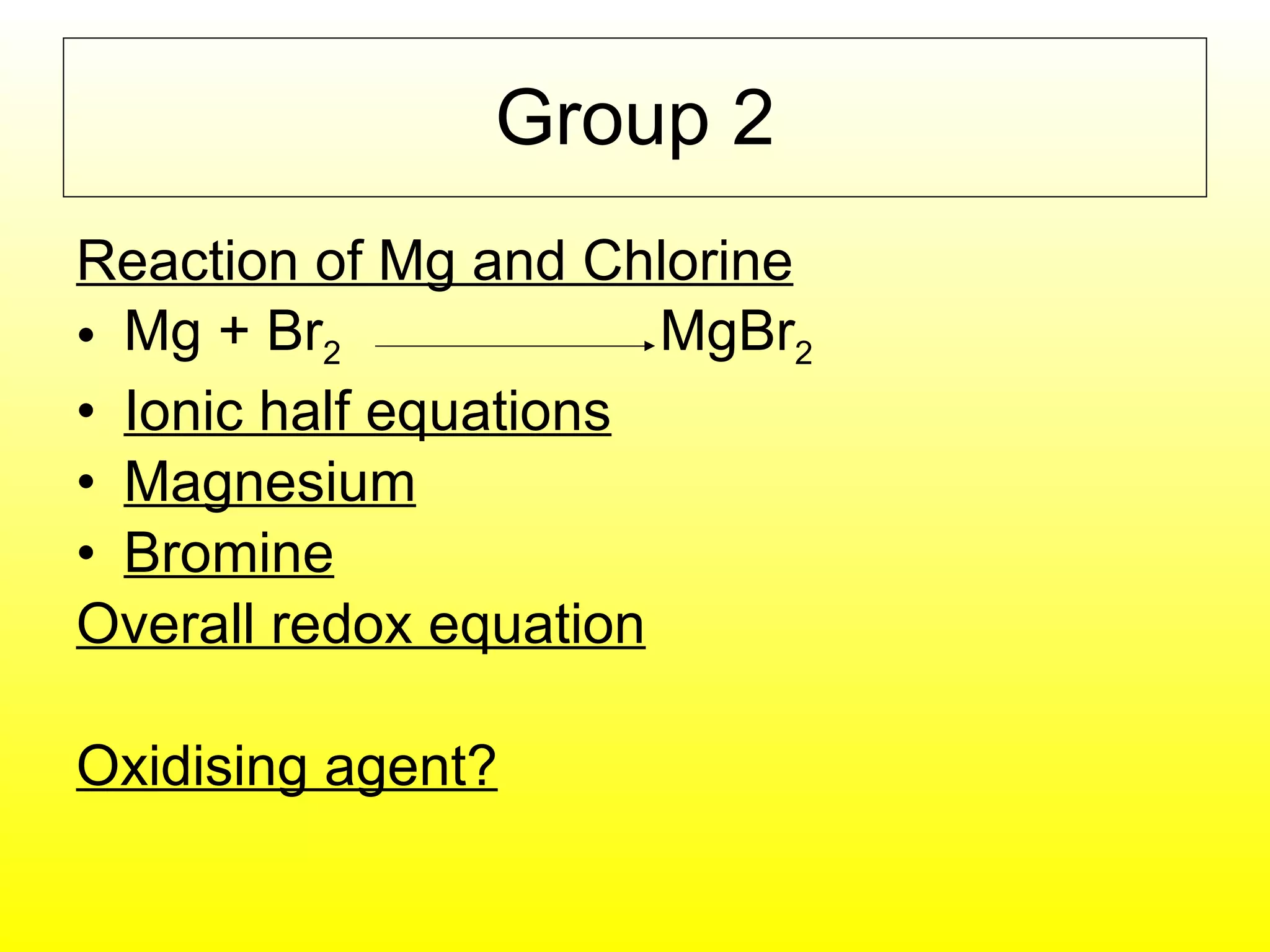 Lesson 1 Group 7 Elements Eam | PPT | Chemistry | Science