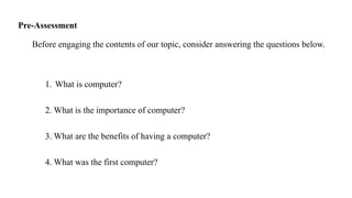 Lesson-1-Introduction-to-Computer.power point | PPT