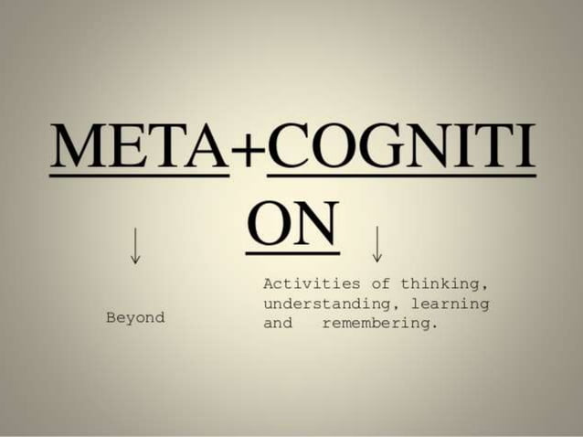 Lesson-1-METACOGNITION.pptxhgytyuhijkopl[poiuyt | PPTX | Educational Assessment | Education