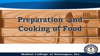 Lesson-1-Preparation-and-Cooking-of-Food.pptx | Cooking | Food & Drink