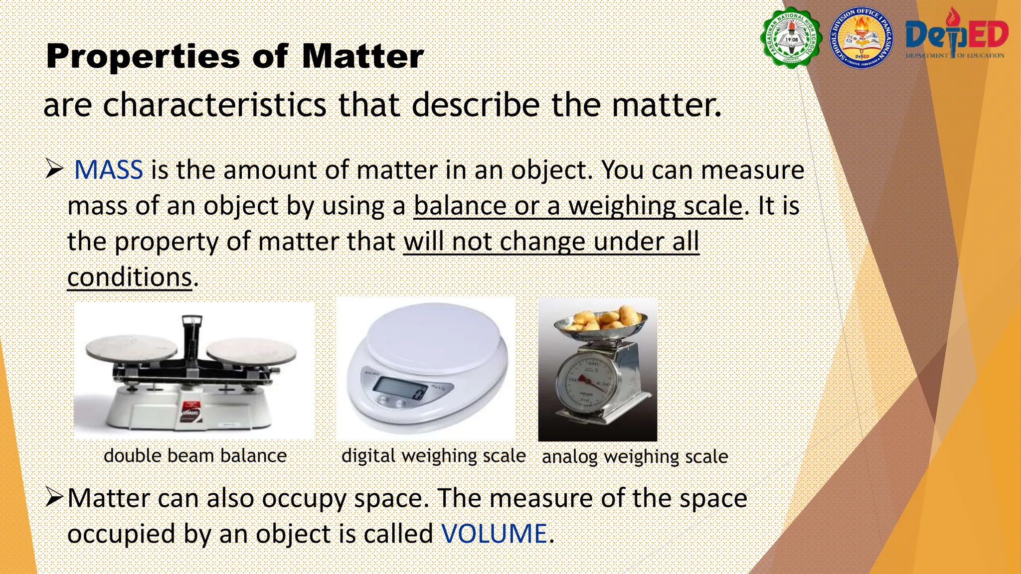 Lesson-1Properties-of-Matter.Science -8pptx | PPTX | Chemistry | Science