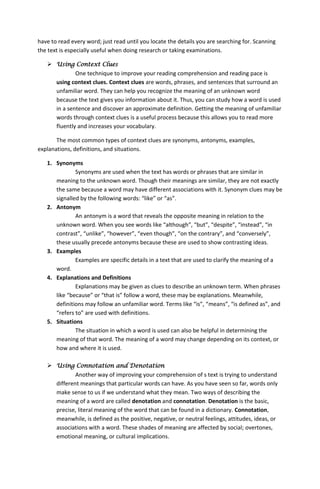 Lesson 1-reading-process-and-strategies | PDF | Internet for Beginners ...