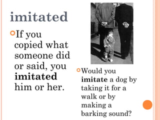Ruby The Copycat - Vocabulary | PPT