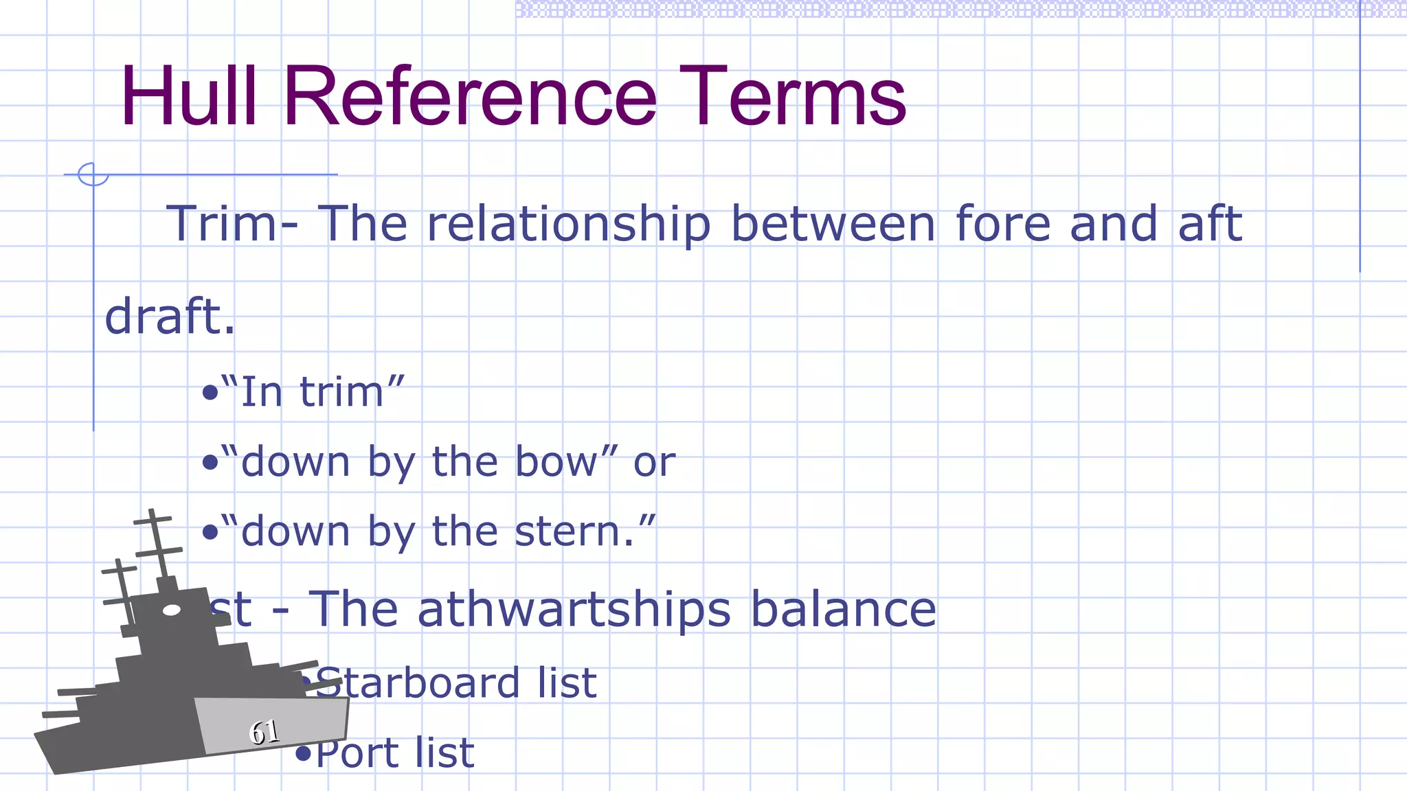Lesson 1 Ship Characteristics | PPT