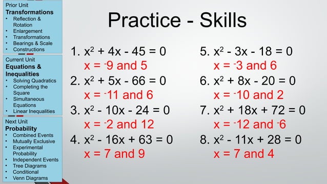 Lesson-1---Solving-Quadratics powerpoint lesson | PPTX