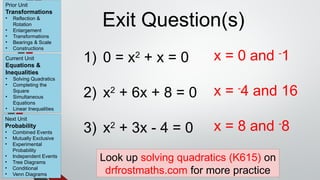 Lesson-1---Solving-Quadratics powerpoint lesson | PPTX