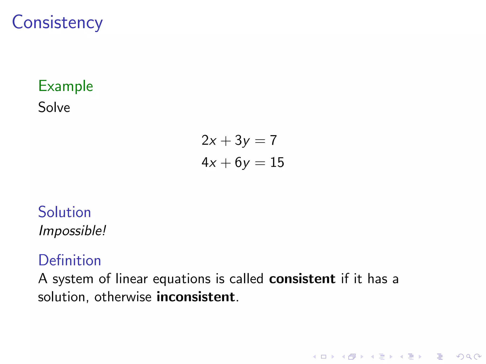 Lesson 1: Systems of Linear Equations (slides) | PDF