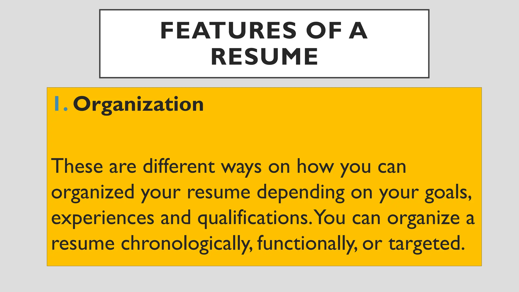 Lesson-10-COE-THE-RESUME. Purposive Communication pptx | PPTX