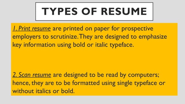 Lesson-10-COE-THE-RESUME. Purposive Communication pptx | PPTX