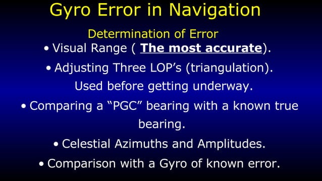 Lesson 10 Gyro And Magnetic Compass | PPT