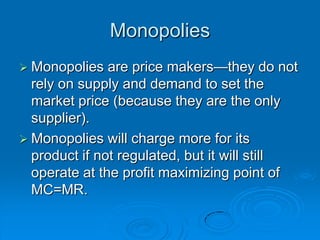 Lesson 10--mkt-structures[1] | PPTX