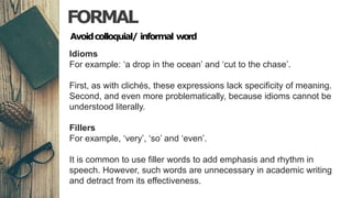 Academic writing powerpoint presentation | PPTX